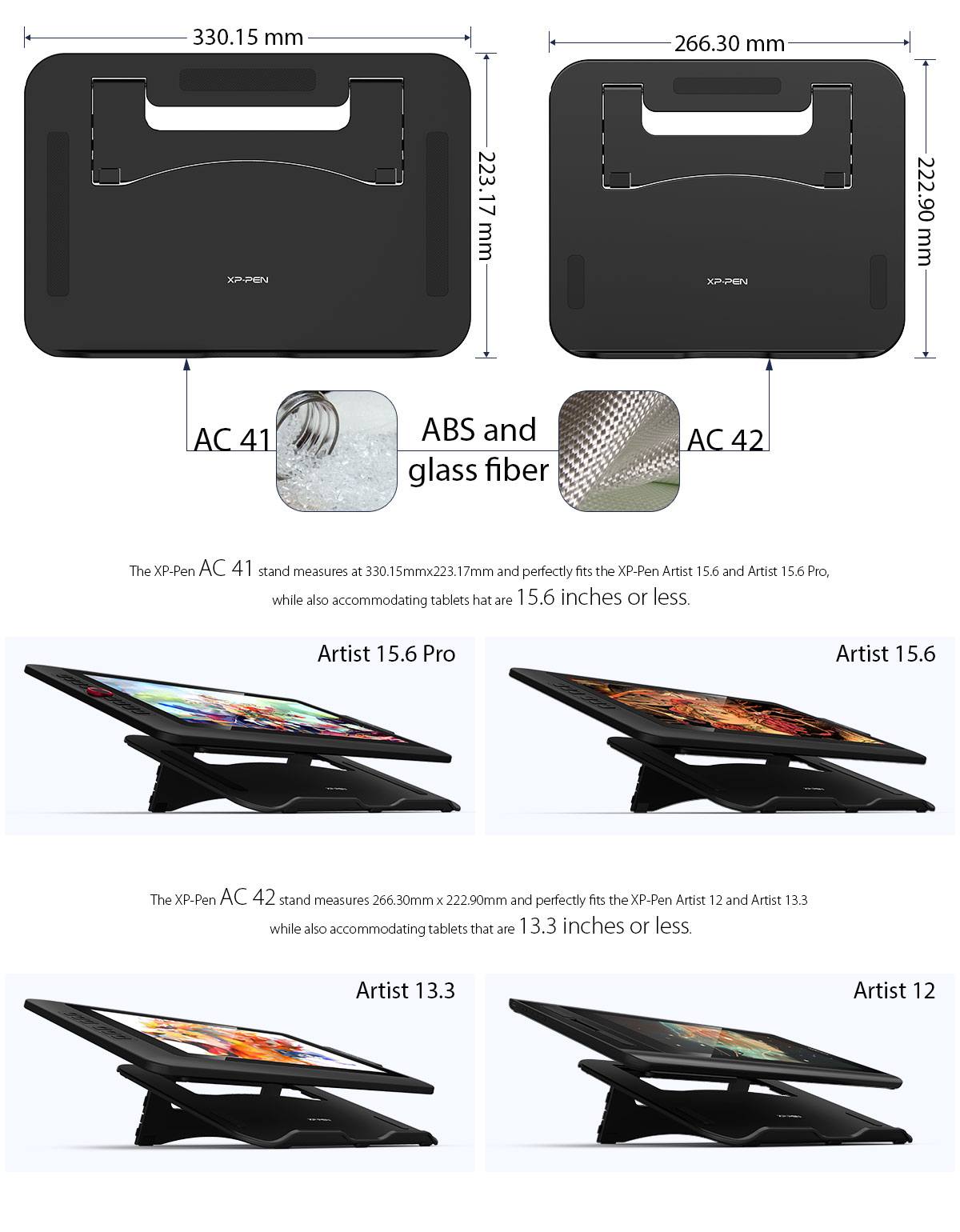 XP-Pen AC42 Multifunctional Drawing Bracket Pen Display Stand Holder ...
